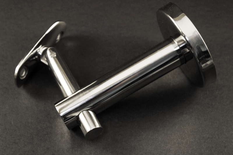 316 Adjustable wall to handrail bracket with 50.8mm round cradle. NATA ...