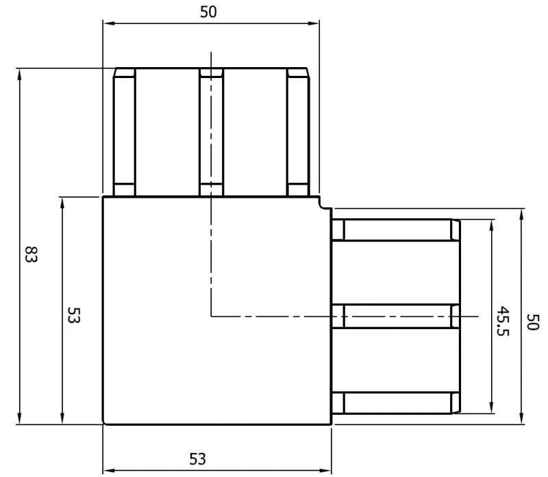 316 Elbow for RHS 50x10mm rectangle tube - Stainless Steel, Pool ...