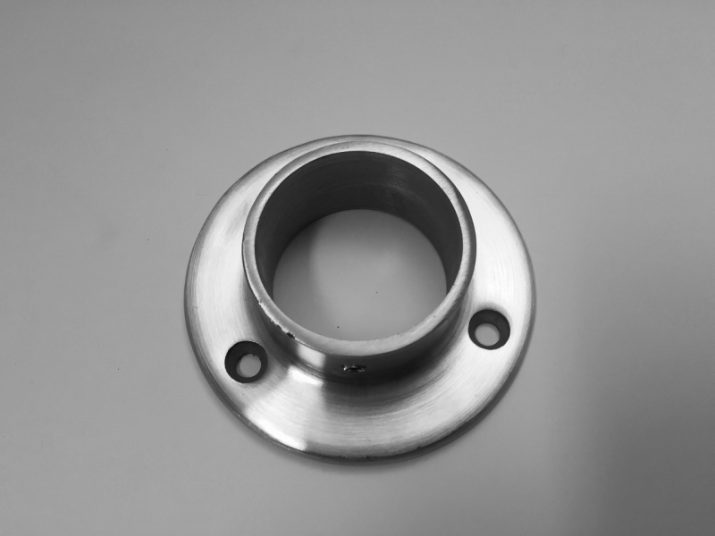 316 Round base plate to fit 38.1mm round tube. Satin - Stainless Steel ...