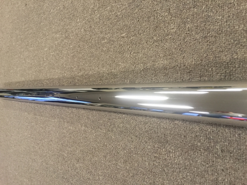 Post Mirror round - 50.8X1.6mm for wire rope balustrade. 11 x 4mm holes ...